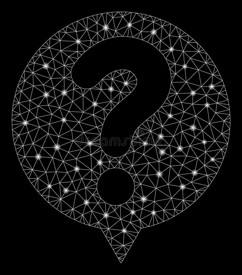 Flare Mesh Carcass Status Balloon with Flare Spots Stock Vector ...