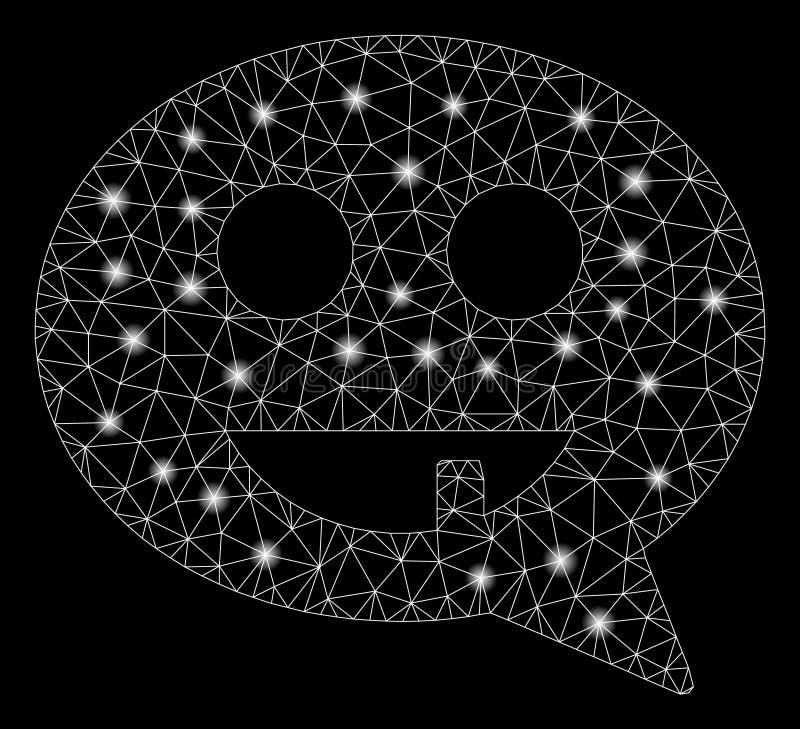 Flare Mesh Carcass Toothless Smiley Message with Flare Spots Stock ... Flare Mesh Carcass Toothless Smiley Message with Flare Spots Stock ...