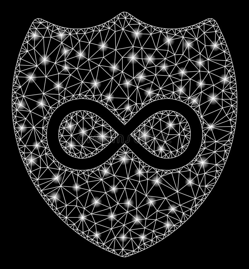 Flare Mesh Carcass Unlimited Shield with Flare Spots Stock Vector ...