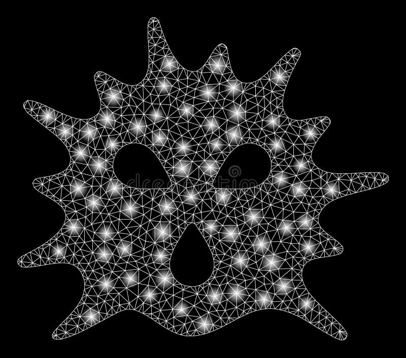 Flare Mesh Carcass Virus with Flare Spots Stock Vector - Illustration ... Flare Mesh Carcass Virus with Flare Spots Stock Vector - Illustration ...