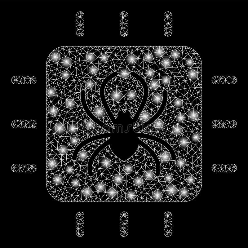 Flare Mesh 2D Chip Bug with Flare Spots Stock Vector - Illustration of ...