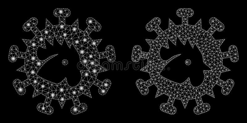 Flare Mesh 2D Bird Flu Virus with Flare Spots Stock Vector ... Flare Mesh 2D Bird Flu Virus with Flare Spots Stock Vector ...