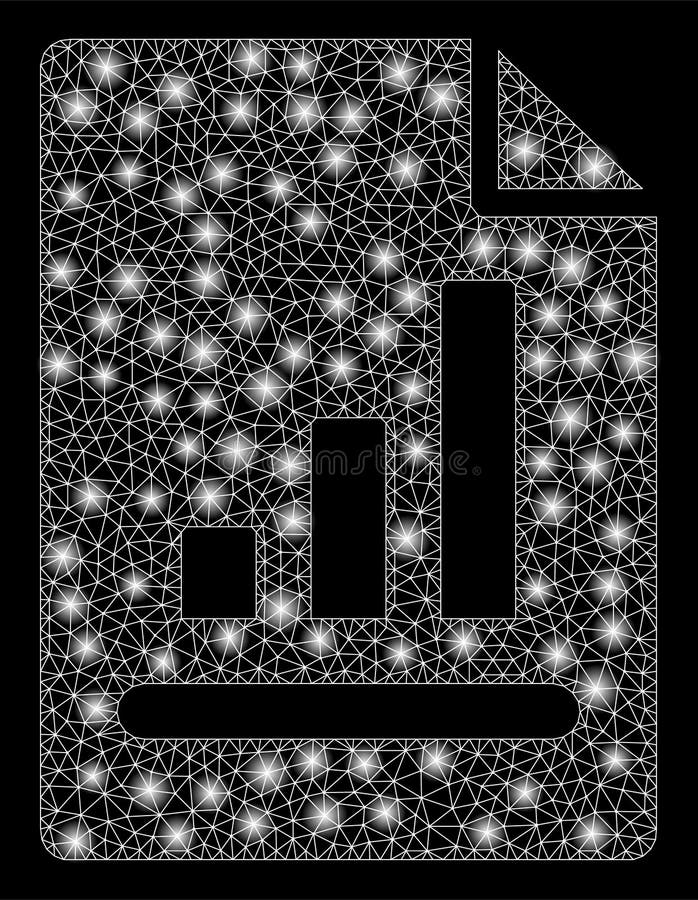 Flare Mesh 2D Chart Page with Flare Spots Stock Vector - Illustration ...