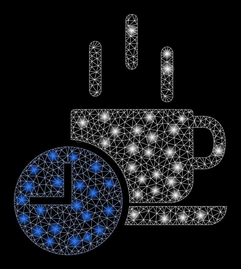 Flare Mesh 2D Coffee Break with Flare Spots Stock Illustration ...