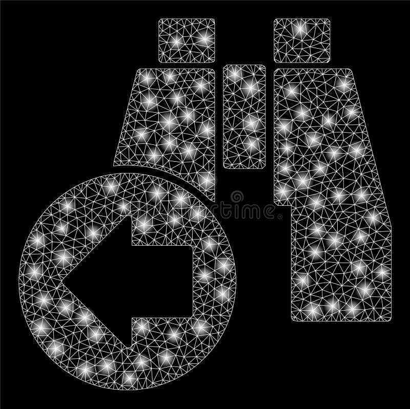 Flare Mesh 2D Find Previous Binoculars with Flare Spots Stock Vector ...