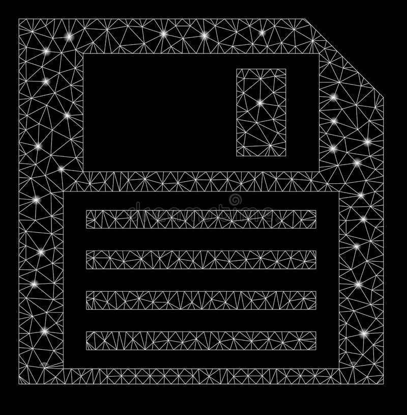 Flare Mesh 2D Floppy Disk with Flare Spots Stock Vector - Illustration ...