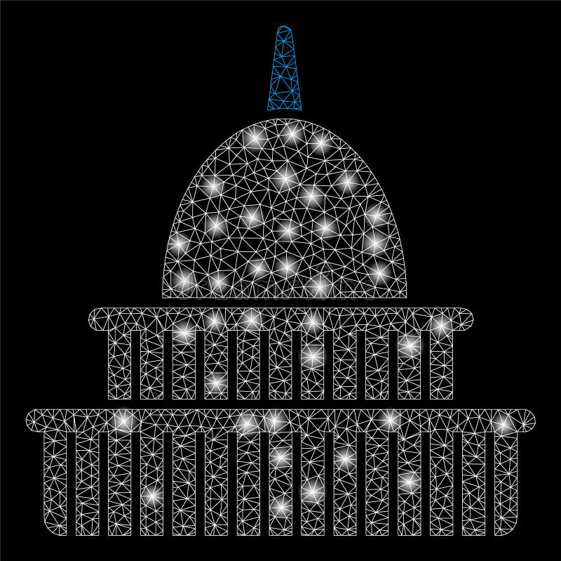 Flare Mesh 2D Government Building with Flare Spots Stock Vector ...