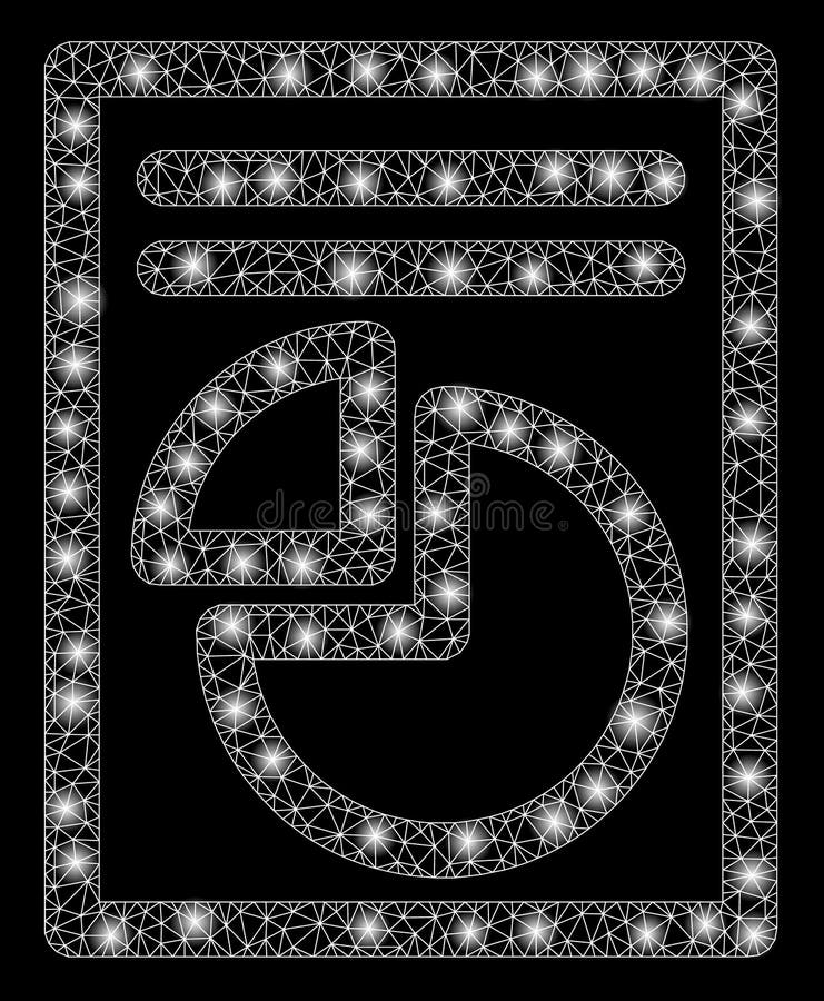 Flare Mesh 2D Graph Page with Flare Spots Stock Vector - Illustration ...