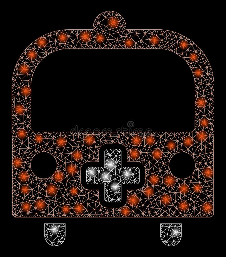 Flare Mesh 2D Medical Bus with Flare Spots Stock Vector - Illustration ... Flare Mesh 2D Medical Bus with Flare Spots Stock Vector - Illustration ...