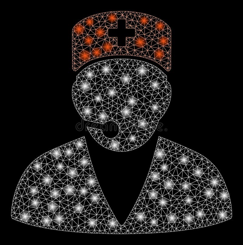 Flare Mesh 2D Medical Operator with Flare Spots Stock Vector ... Flare Mesh 2D Medical Operator with Flare Spots Stock Vector ...