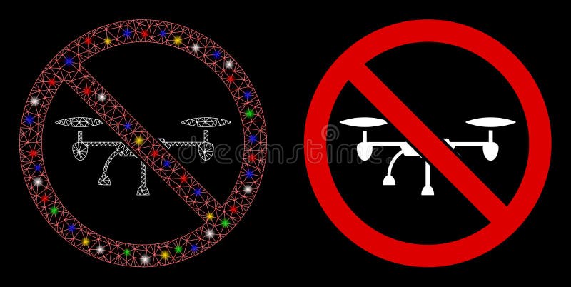 Flare Mesh 2D No Airdrone Icon with Flare Spots Stock Vector ... Flare Mesh 2D No Airdrone Icon with Flare Spots Stock Vector ...