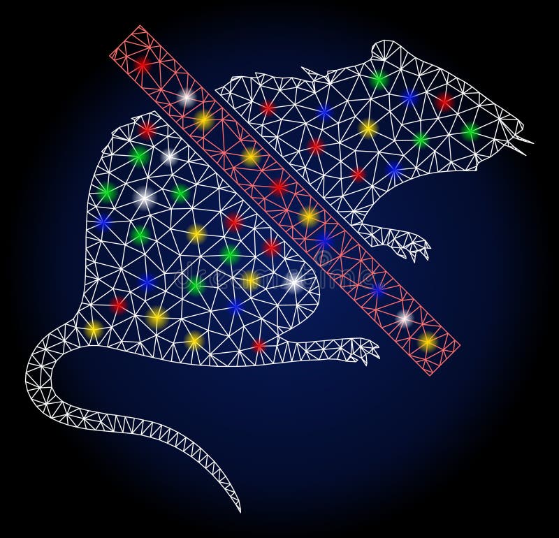 Flare Mesh 2D No Rat with Flare Spots Stock Vector - Illustration of ...