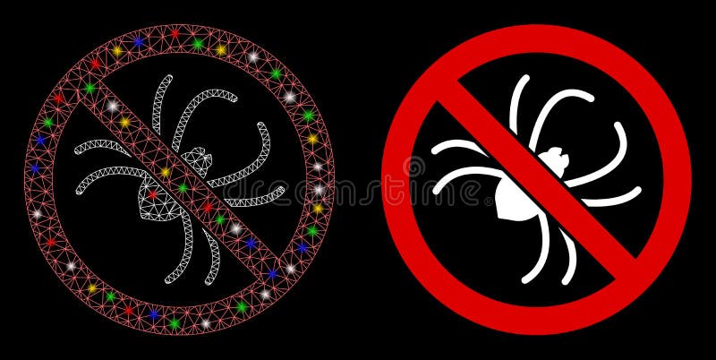 Flare Mesh 2D No Spider Icon with Flare Spots Stock Vector ... Flare Mesh 2D No Spider Icon with Flare Spots Stock Vector ...