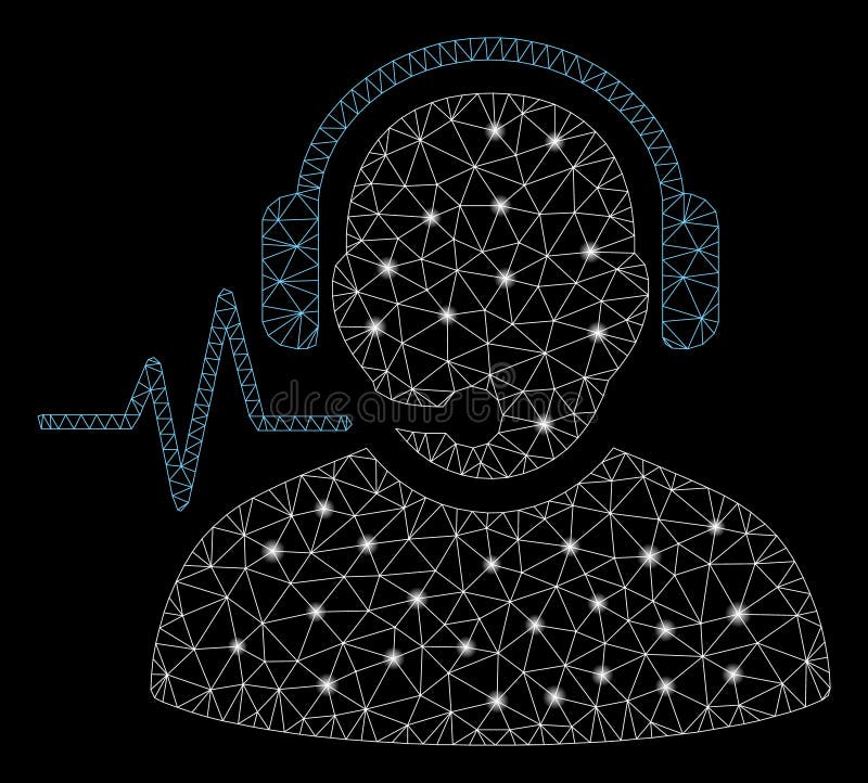 Flare Mesh 2D Operator Signal with Flare Spots Stock Vector ...