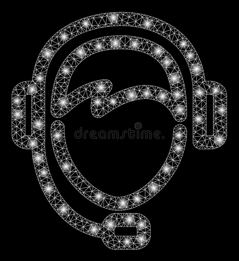 Flare Mesh 2D Operator with Flare Spots Stock Vector - Illustration of ...