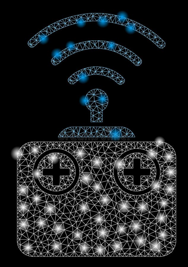 Flare Mesh 2D Radio Control Device with Flare Spots Stock Vector ... Flare Mesh 2D Radio Control Device with Flare Spots Stock Vector ...