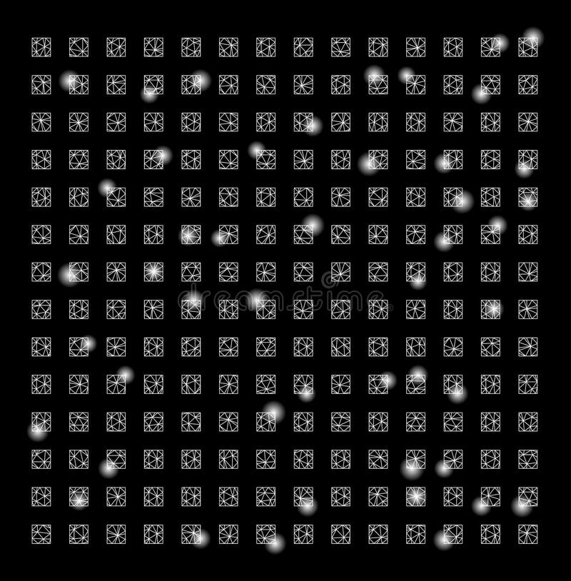 Regular Square Dots Vector Icon Stock Vector - Illustration of ...