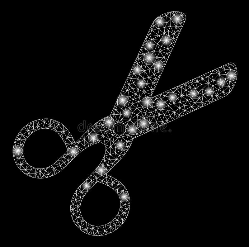 Flare Mesh 2D Scissors with Flare Spots Stock Vector - Illustration of ...