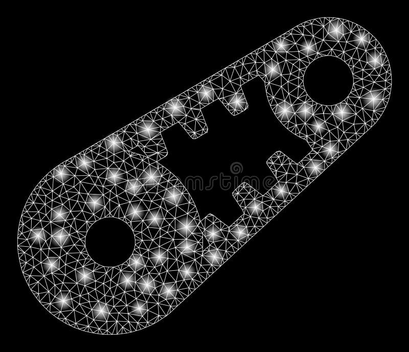 Flare Mesh 2D Shiftless Transmission with Flare Spots Stock Vector ...