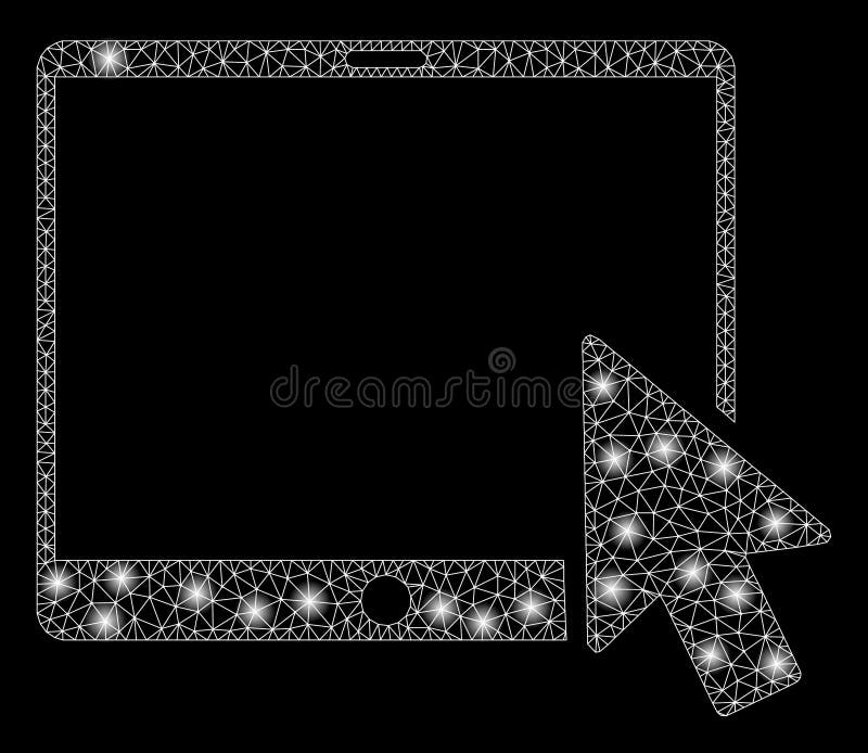 Flare Mesh 2D Tablet Arrow Pointer with Flare Spots Stock Vector ...