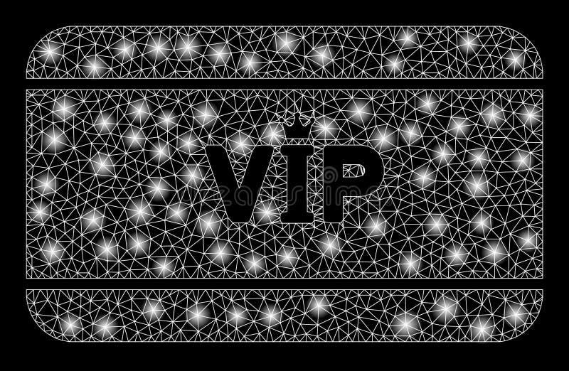 Flare Mesh 2D VIP Access Card with Flare Spots Stock Illustration ...