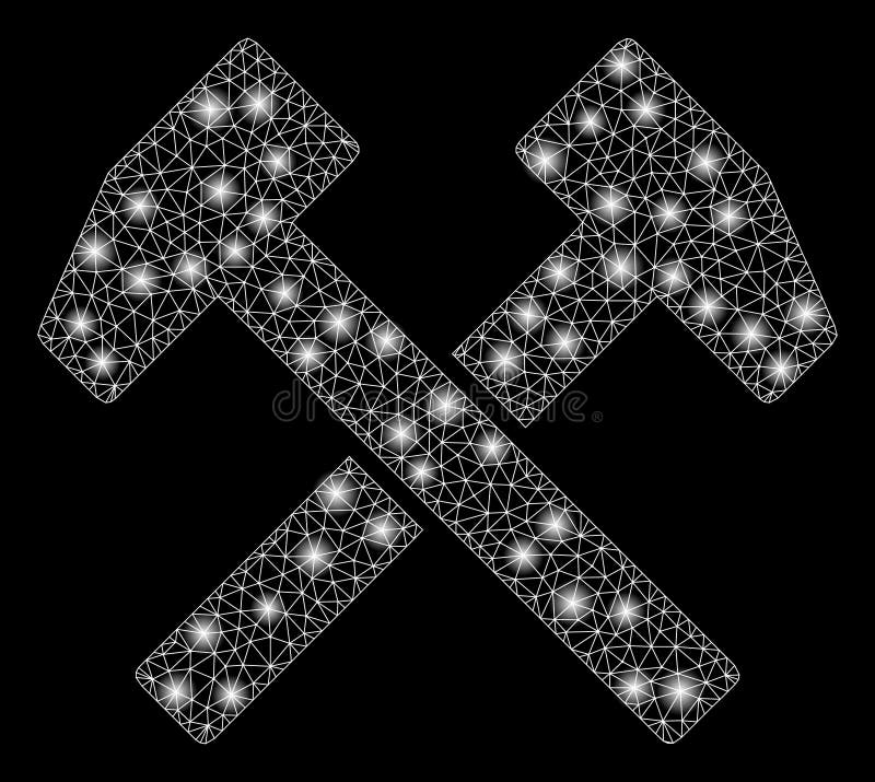 Flare Mesh 2D Work Hammers with Flare Spots Stock Vector - Illustration ...