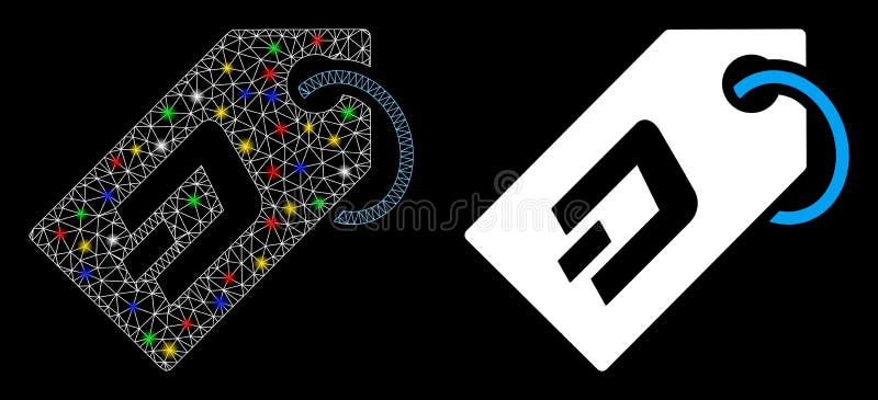Flare Mesh 2D Dash Token Icon with Flare Spots Stock Vector ... Flare Mesh 2D Dash Token Icon with Flare Spots Stock Vector ...