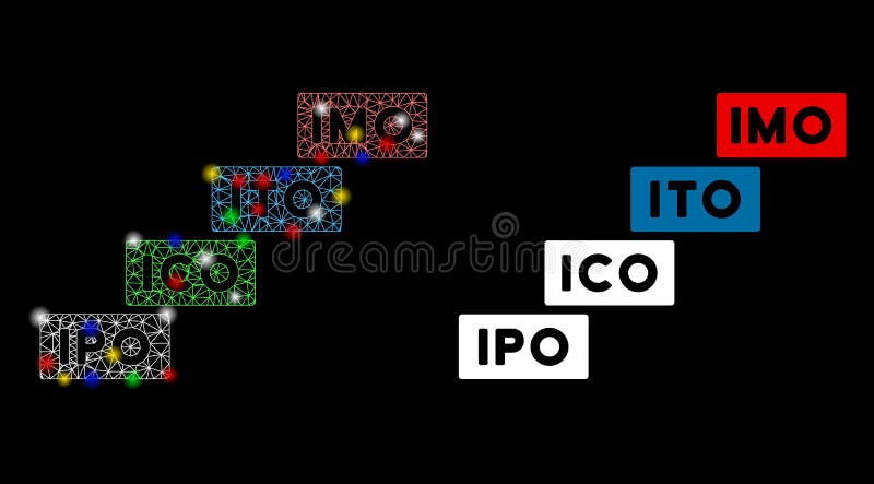 Flare Mesh Wire Frame IMO Levels Icon with Flare Spots Stock ...