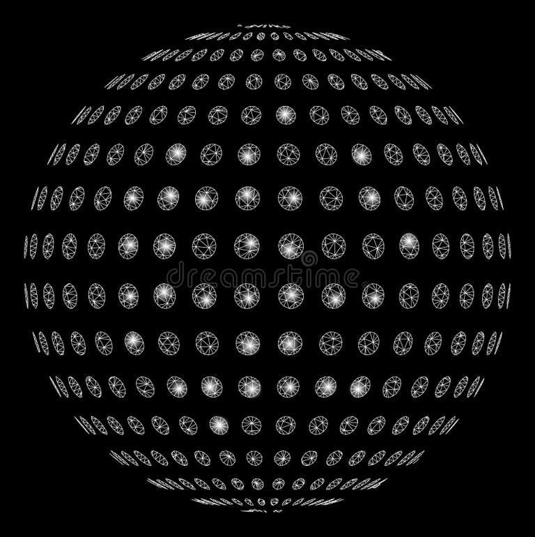 Triangular Network Dotted Circle Stock Illustrations – 286 Triangular ...