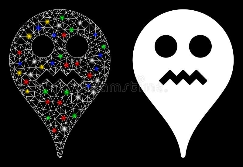 Flare Mesh Network Angry Smiley Map Marker Icon with Flare Spots Stock ... Flare Mesh Network Angry Smiley Map Marker Icon with Flare Spots Stock ...