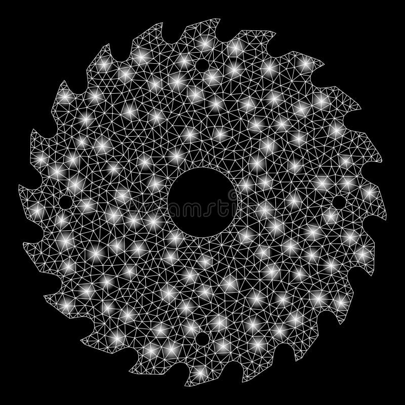 Flare Mesh Network Circular Saw Blade with Flare Spots Stock Vector ... Flare Mesh Network Circular Saw Blade with Flare Spots Stock Vector ...