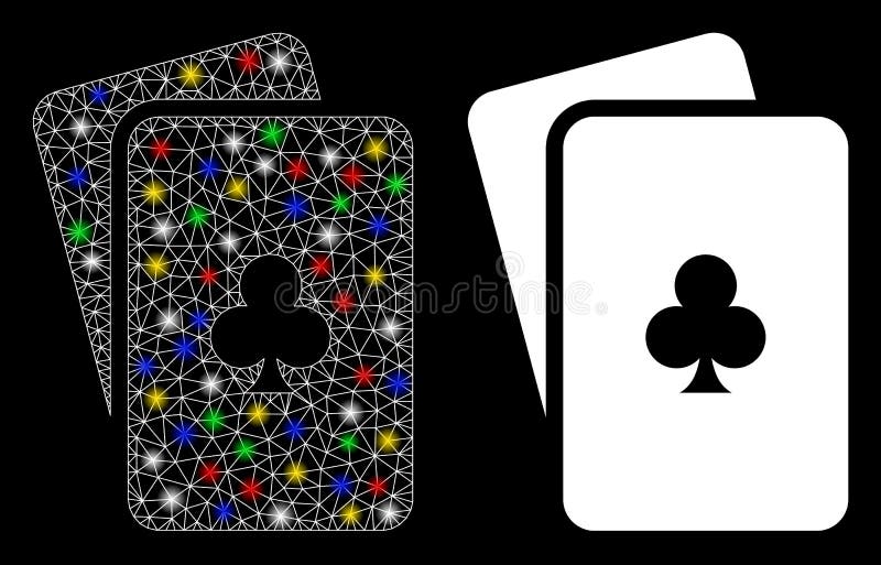 Flare Mesh Network Clubs Playing Cards Icon with Flare Spots Stock ... Flare Mesh Network Clubs Playing Cards Icon with Flare Spots Stock ...