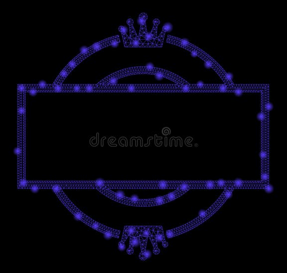 Flare Mesh Network Crown Round and Rectangle Frame with Flare Spots ...