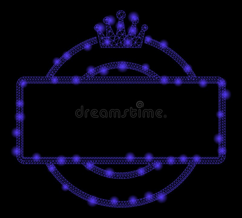 Flare Mesh Network Crown Round and Rectangle Frame with Light Spots ...