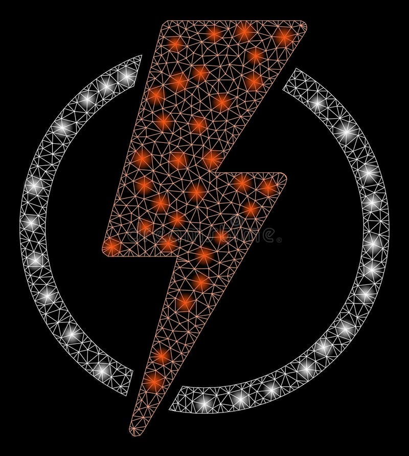 Flare Mesh Network Electric Power with Flare Spots Stock Vector ... Flare Mesh Network Electric Power with Flare Spots Stock Vector ...