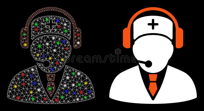 Flare Mesh Network Emergency Operator Icon with Flare Spots Stock ... Flare Mesh Network Emergency Operator Icon with Flare Spots Stock ...