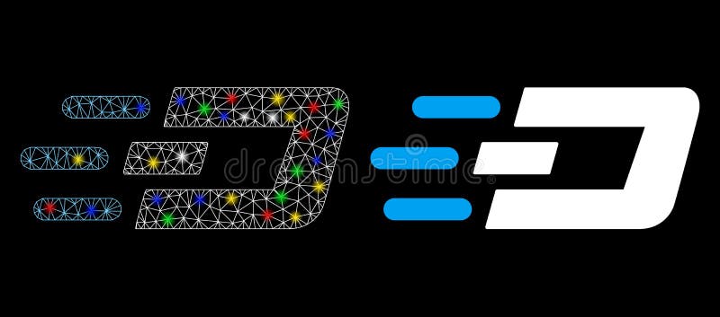 Flare Mesh Network Fast Send Dash Icon with Flare Spots Stock ...