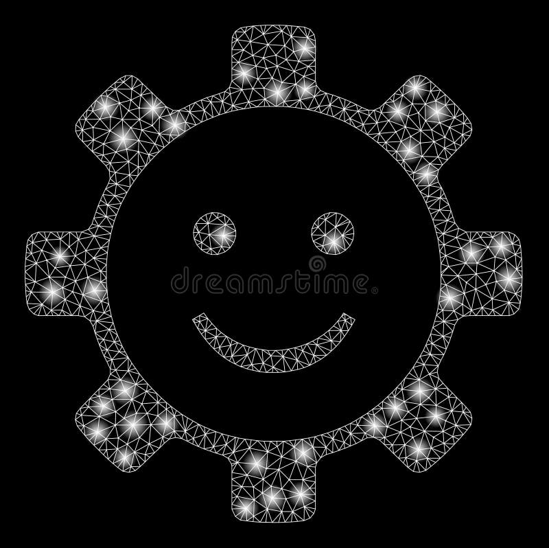 Flare Mesh Network Gear Smile Smiley with Flare Spots Stock Vector ... Flare Mesh Network Gear Smile Smiley with Flare Spots Stock Vector ...