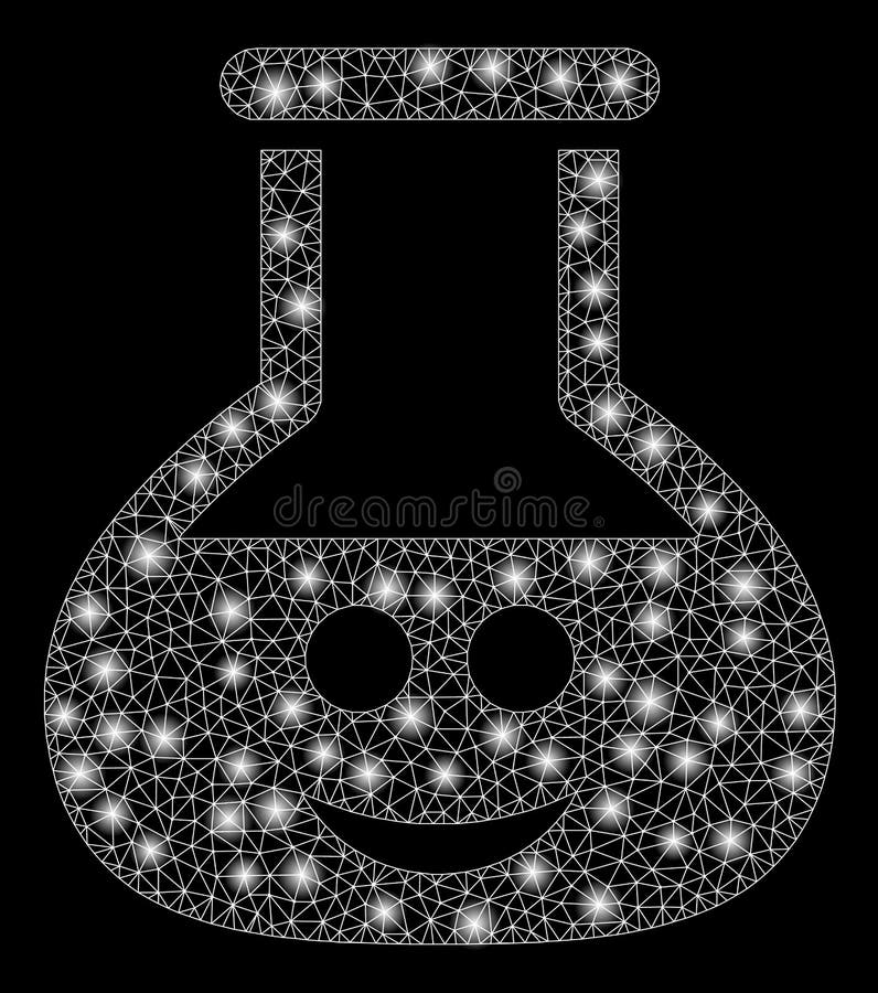 Flare Mesh Network Happy Chemistry Glass with Flare Spots Stock Vector ...