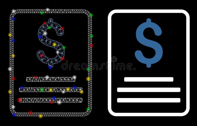 Flare Mesh Network Invoice Budget Icon with Flare Spots Stock Vector ... Flare Mesh Network Invoice Budget Icon with Flare Spots Stock Vector ...