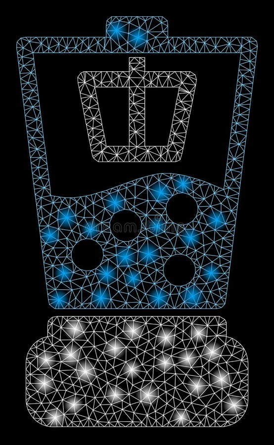 Flare Mesh Network Kitchen Blender with Flare Spots Stock Vector ...