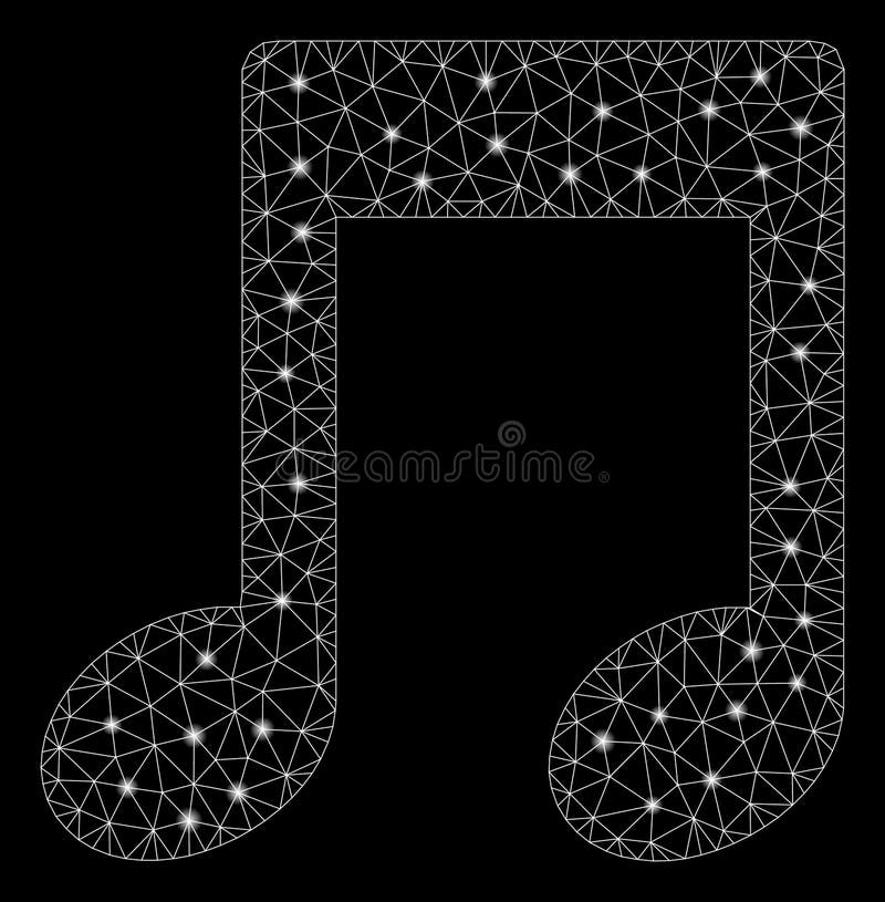 Flare Mesh Network Music Notes with Flare Spots Stock Vector ... Flare Mesh Network Music Notes with Flare Spots Stock Vector ...