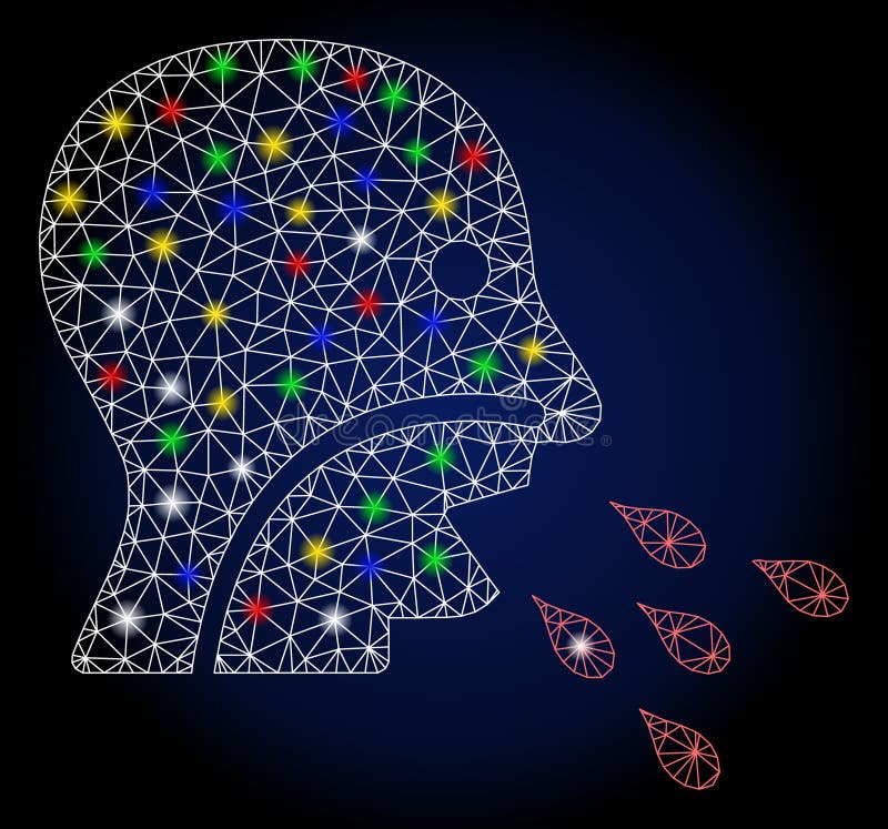 Flare Mesh Network Patient Infection with Flare Spots Stock Vector ... Flare Mesh Network Patient Infection with Flare Spots Stock Vector ...