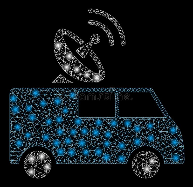 Flare Mesh Network Radio Control Car with Flare Spots Stock Vector ... Flare Mesh Network Radio Control Car with Flare Spots Stock Vector ...