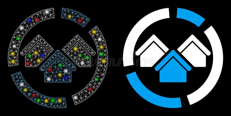 Flare Mesh Network Realty Diagram Icon with Flare Spots Stock ... Flare Mesh Network Realty Diagram Icon with Flare Spots Stock ...