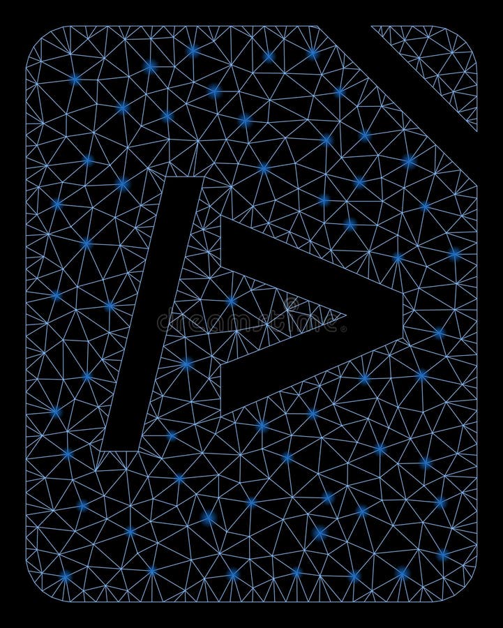 Flare Mesh Network Script Code with Flare Spots Stock Vector ...