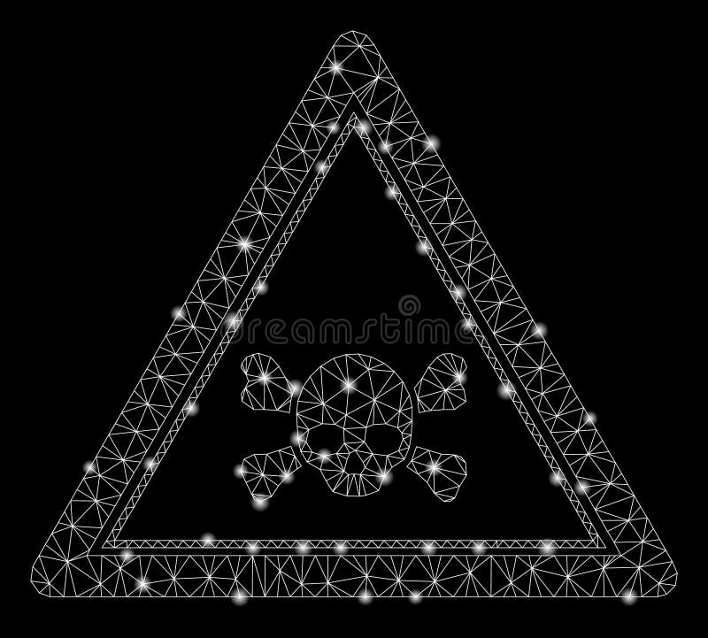 Skull Death Triangle Vector Mesh 2D Model And Triangle Mosaic Icon ...