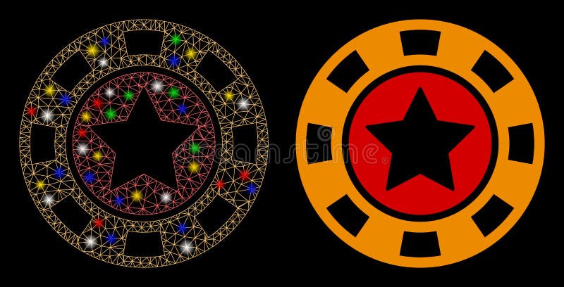 Flare Mesh Network Star Casino Chip Icon with Flare Spots Stock Vector ... Flare Mesh Network Star Casino Chip Icon with Flare Spots Stock Vector ...