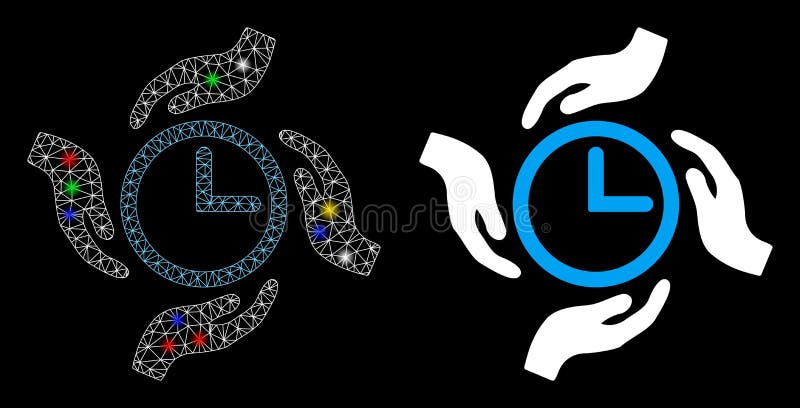 Flare Mesh Network Time Care Icon with Flare Spots Stock Vector ... Flare Mesh Network Time Care Icon with Flare Spots Stock Vector ...