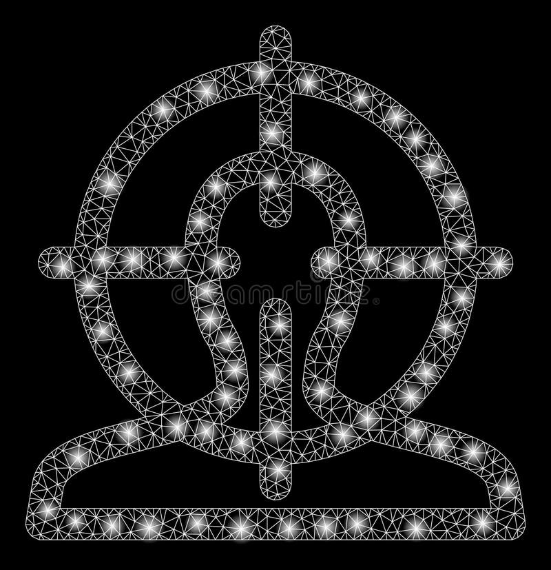 Flare Mesh Wire Frame Target with Flare Spots Stock Vector ...